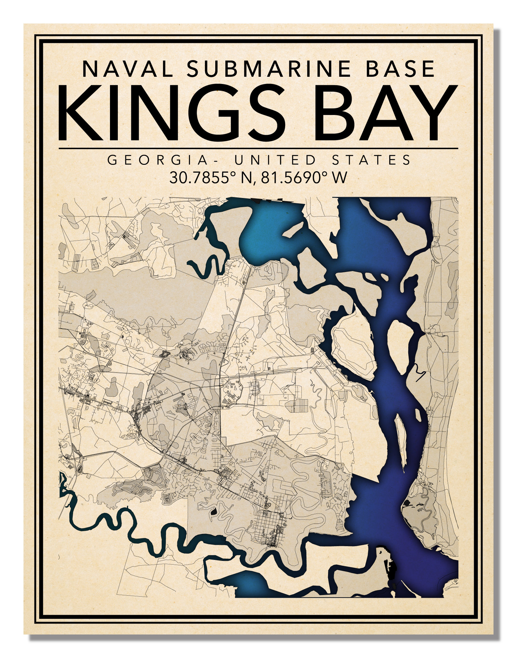 Kings Bay Sub Base Map