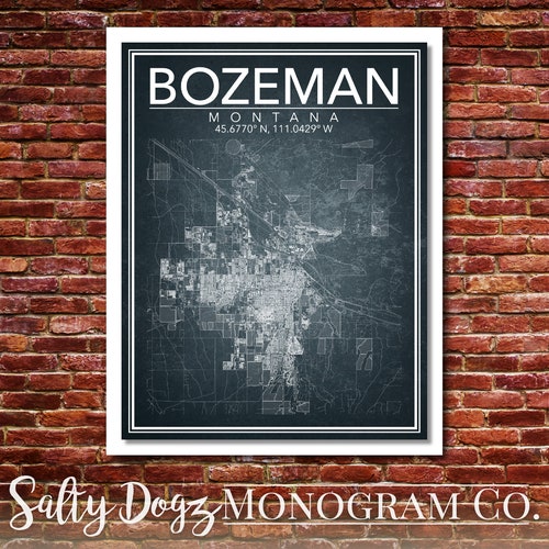 Montana Poster Montana Print Montana Wall Art Montana Etsy