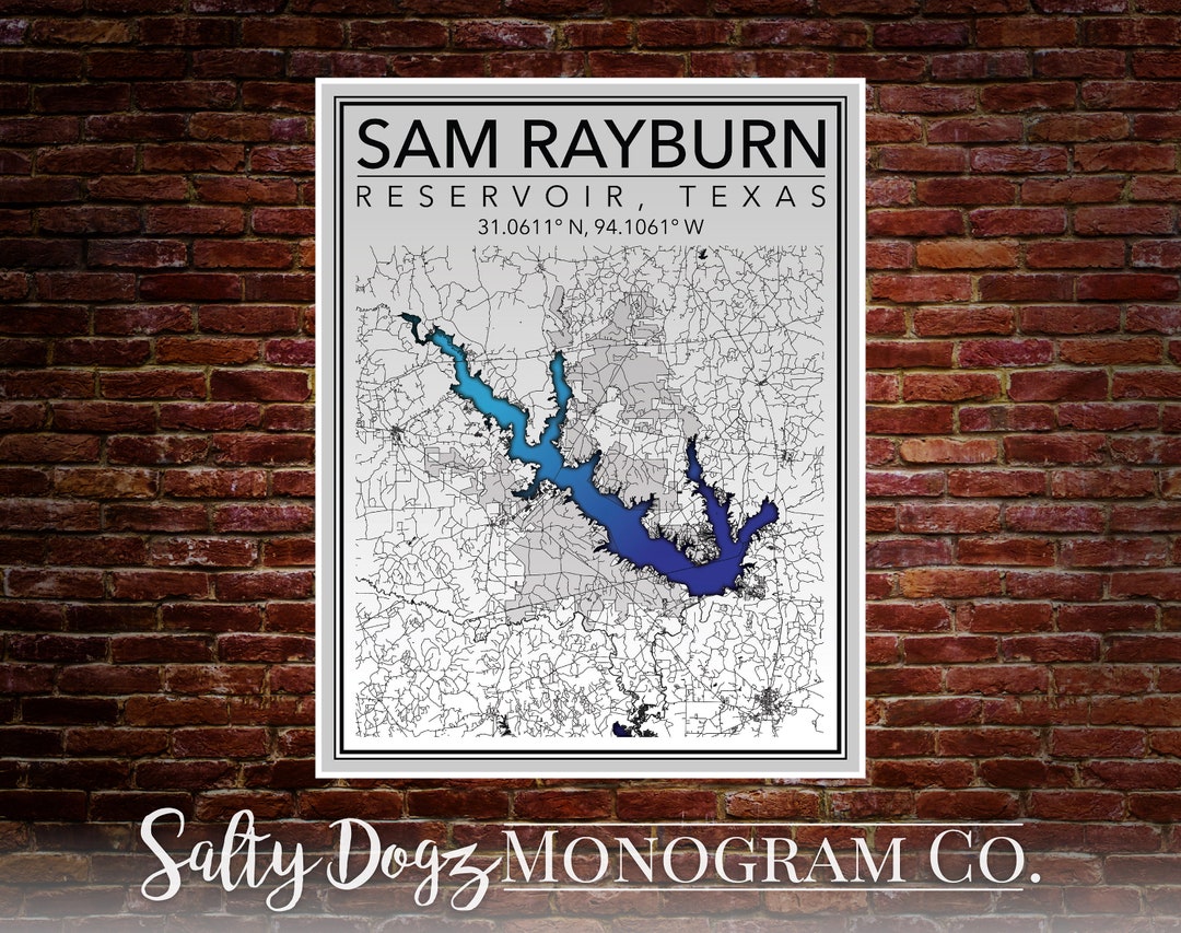 DIGITAL DOWNLOAD 16x20in Print of Sam Rayburn Reservoir, Texas! ***3 ...