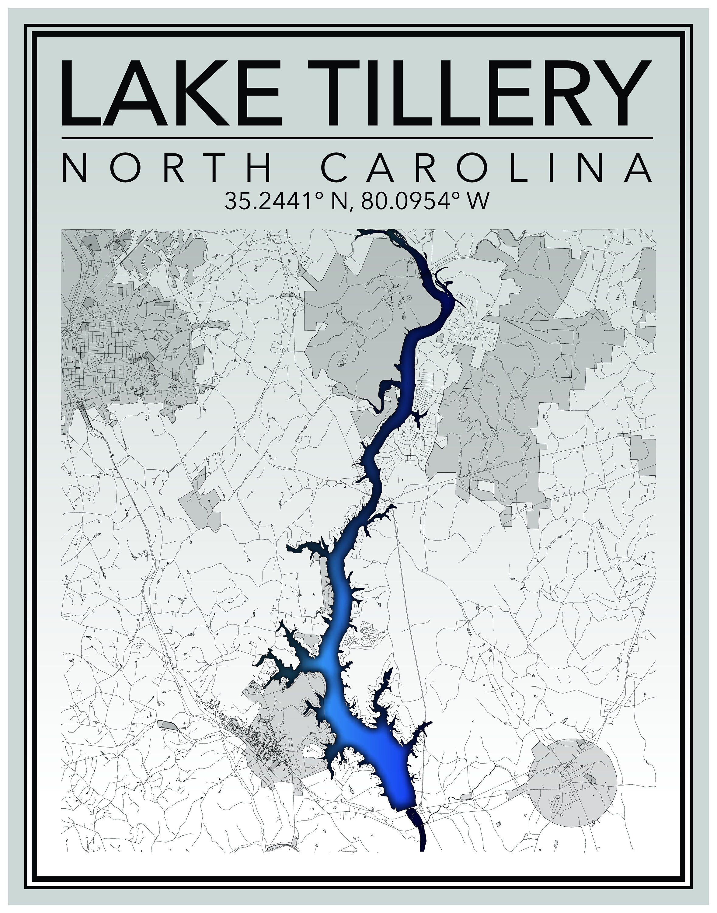 DIGITAL DOWNLOAD 11x14in Print of Lake Tillery, North Carolina! ***3 ...