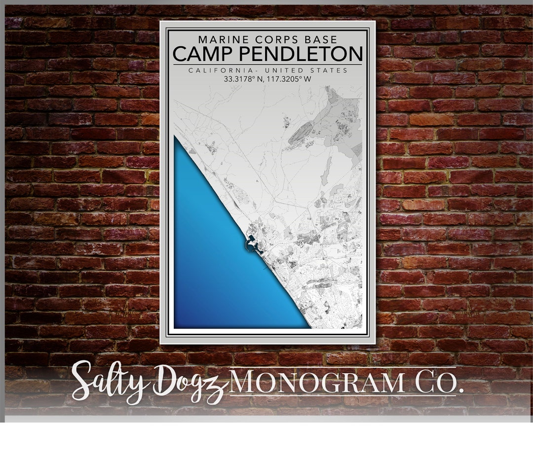 DIGITAL DOWNLOAD 24x36in Print of USMC Camp Pendleton, California! ***3 ...