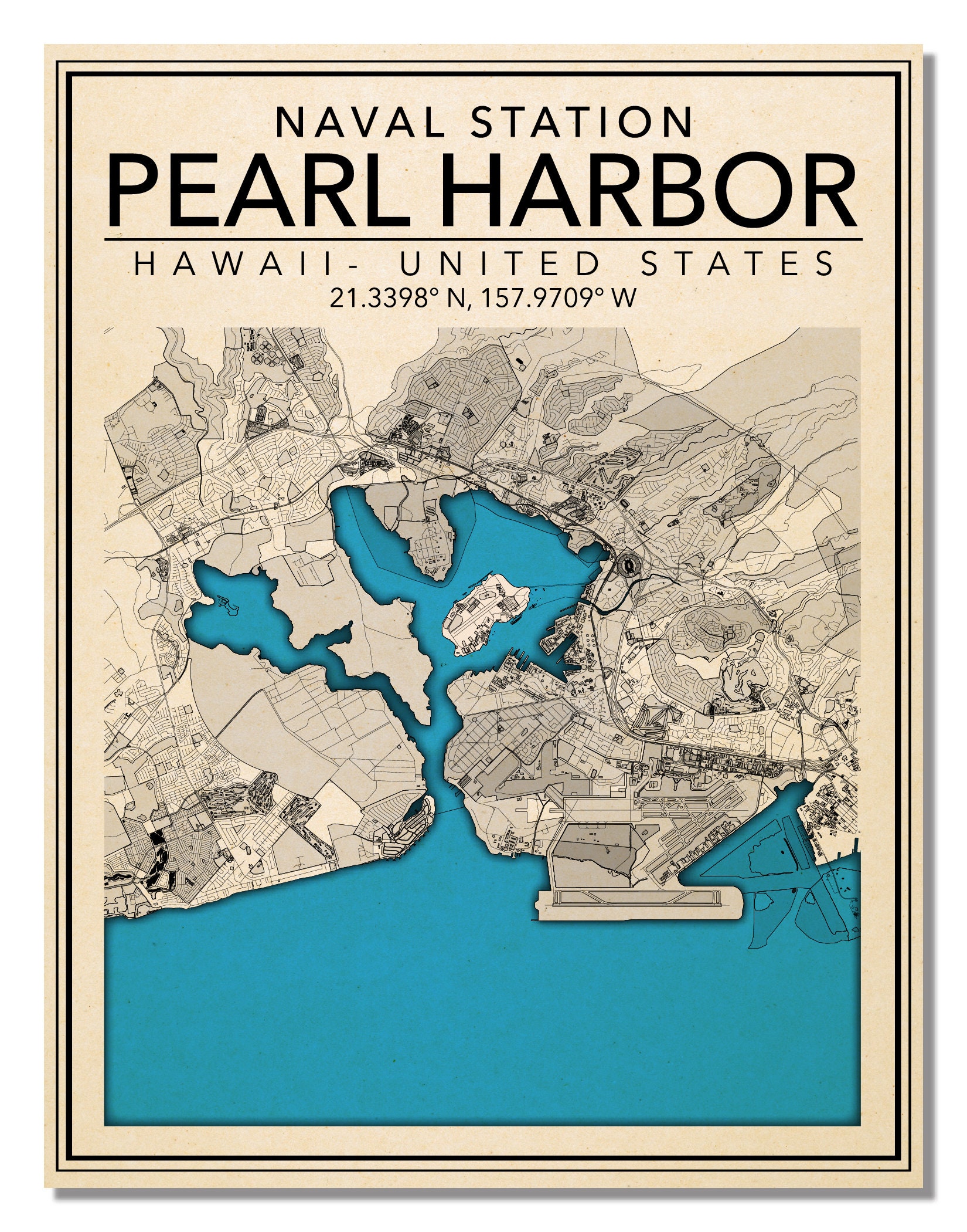 Pearl Harbor Today Map