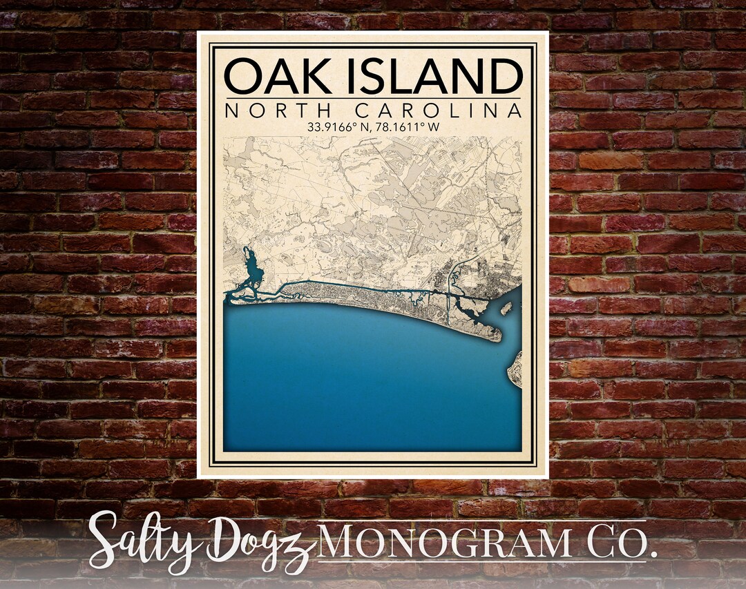 DIGITAL DOWNLOAD 11x14in Print of Oak Island, North Carolina! ***3 ...