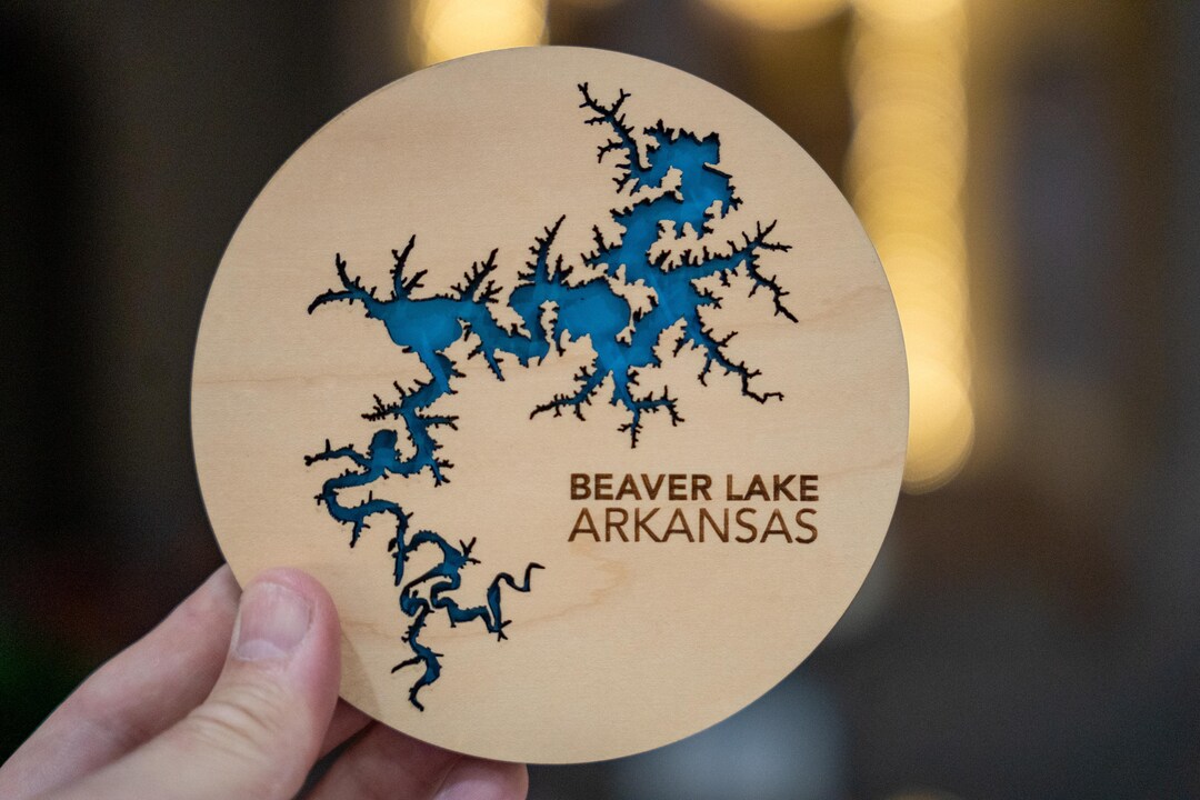 Laser Cut Maple Wood Magnet Fridge Ornament- Beaver Lake, Arkansas! - Etsy