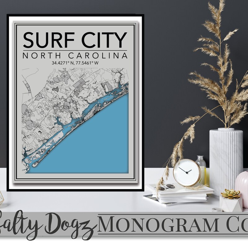 Surf Map - Etsy