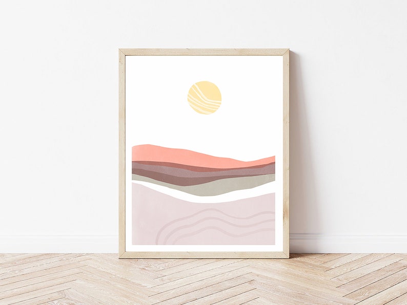 Digital Download Printable Boho Wall Art Minimalist Art Modern Decor ...