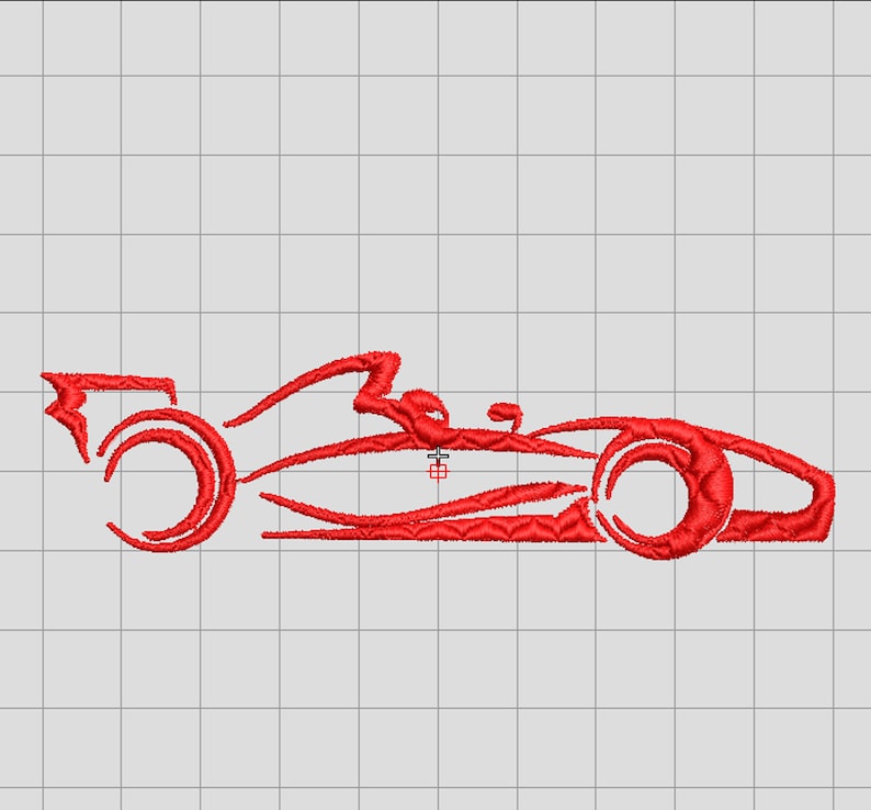 F1 Racecar Embroidery Design Formula 1 - INSTANT DOWNLOAD 2 Sizes - Etsy