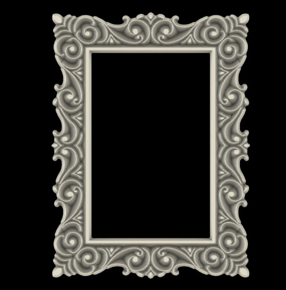 Wall Decor Photo Frame Vector File for V-bit CNC Carving 2.5 | Etsy