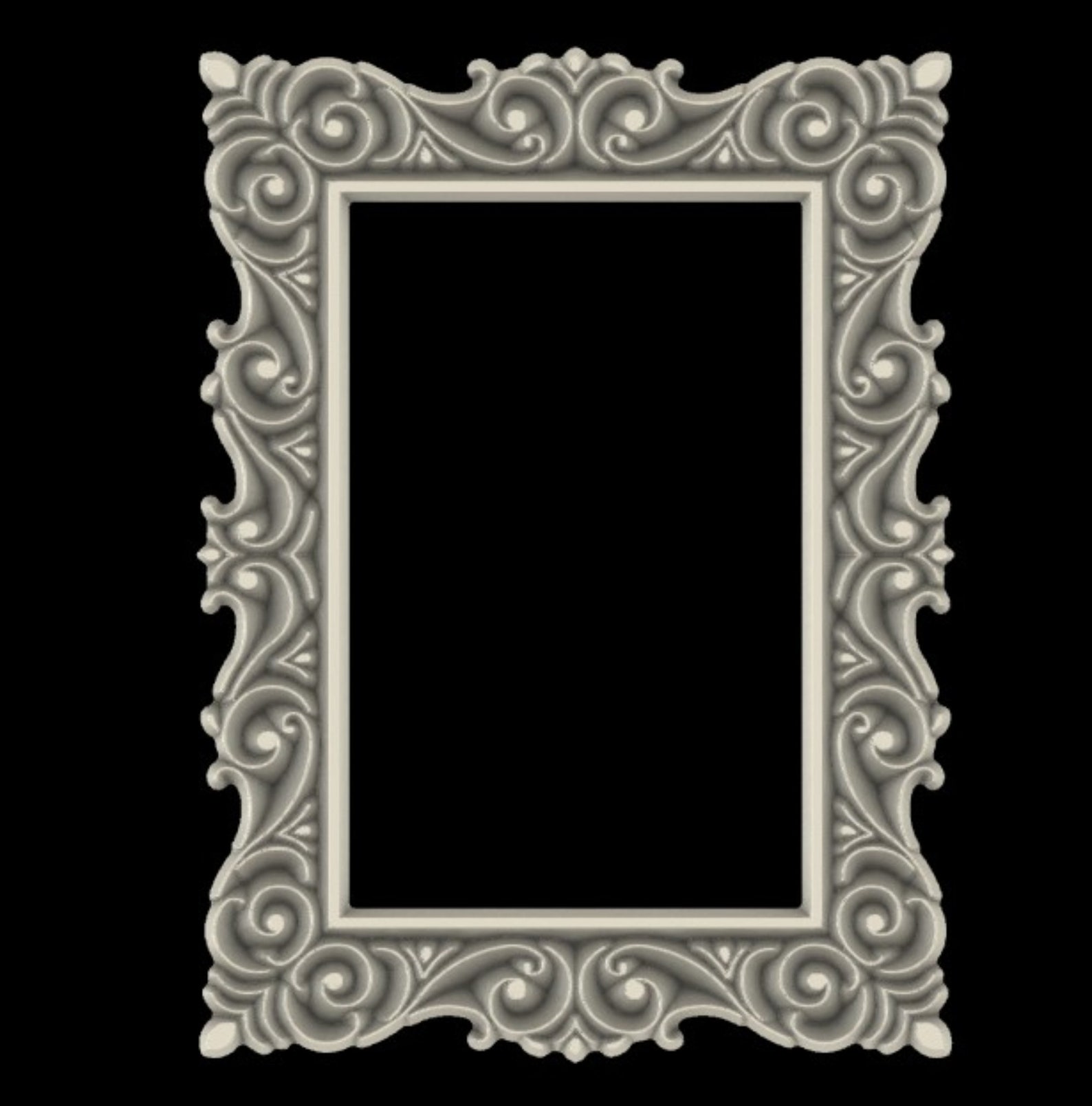 Wall Decor Photo Frame Vector File for V-bit CNC Carving 2.5 - Etsy