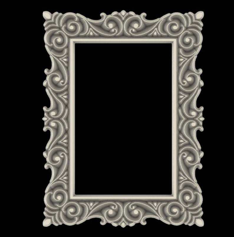 Wall Decor Photo Frame Vector File for V-bit CNC Carving 2.5 | Etsy