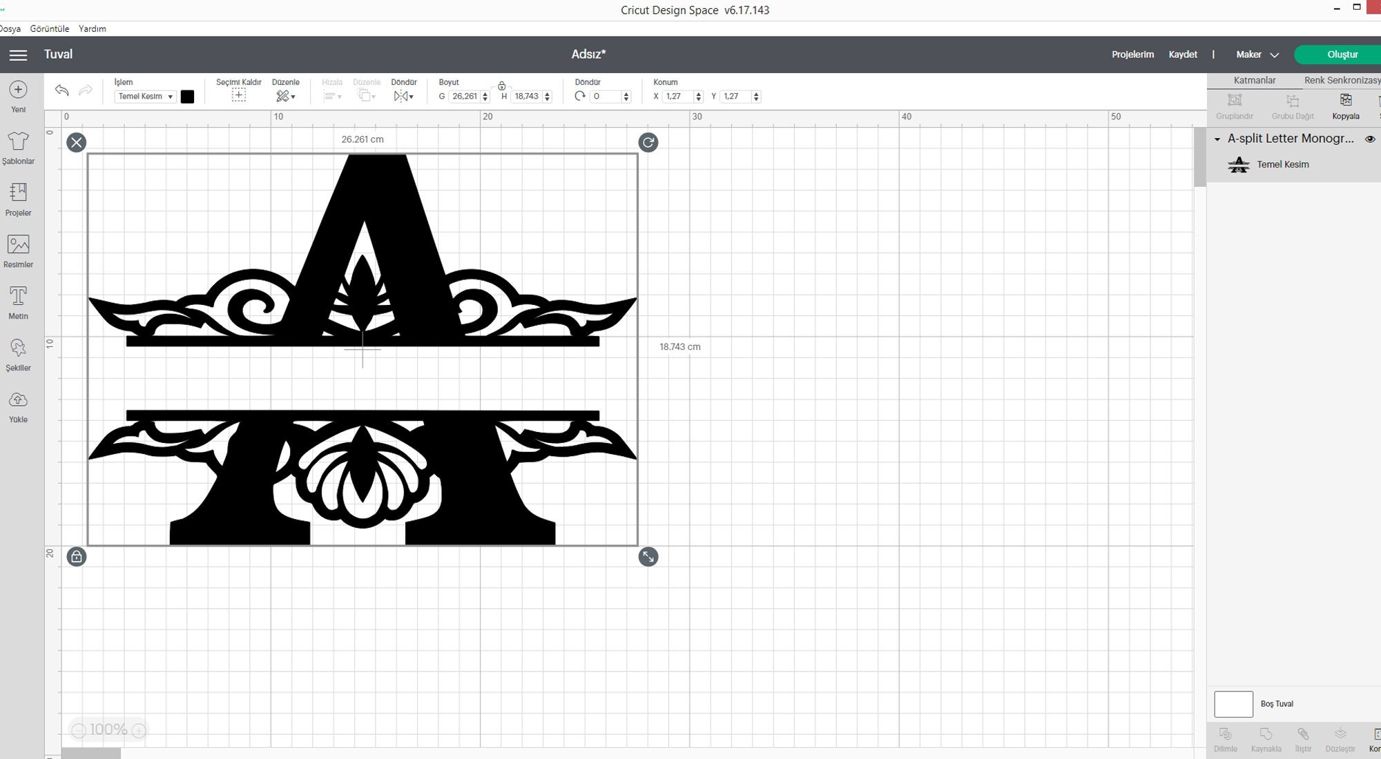Split Monogram Alphabet SVG Digital Download 26 Individual - Etsy