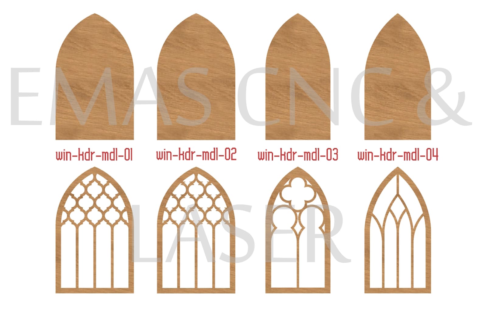Cathedral Window Designs Architectural Wood Wall Decor | Etsy