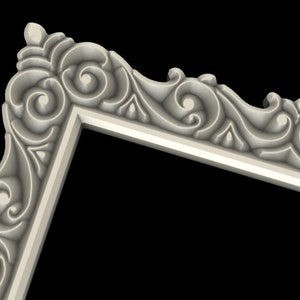 Wall Decor Photo Frame Vector File for V-bit CNC Carving, 2.5 D Image ...