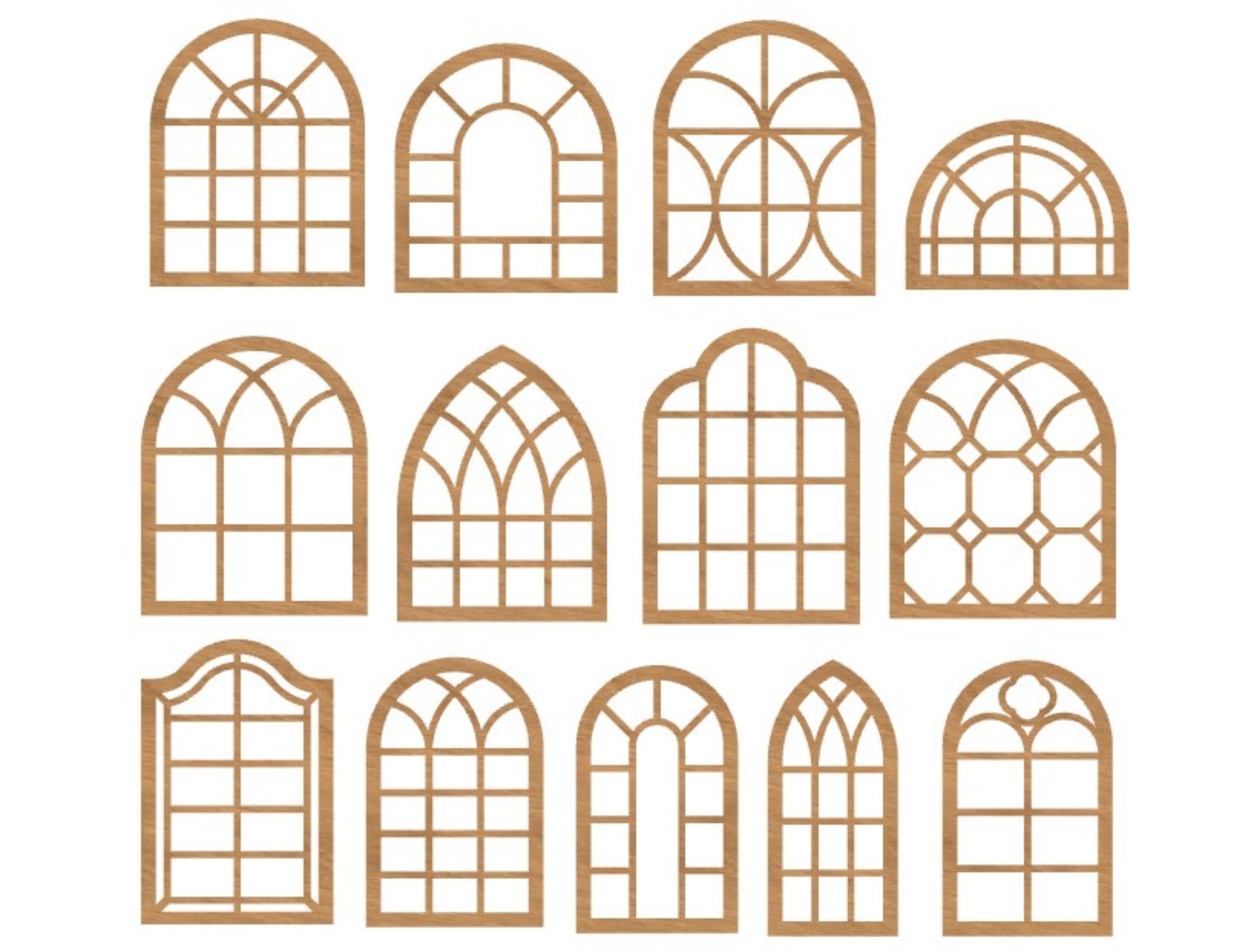 Windows Bundle Cut Window Frame Glowforge Cut File Instant | Etsy Canada