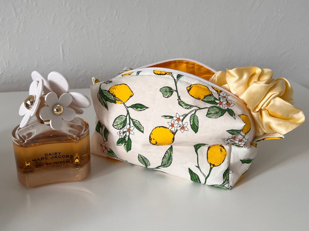 Makeup Bag, Quilted Cotton Aesthetic Pouch, Gifts for Her, Travel ...