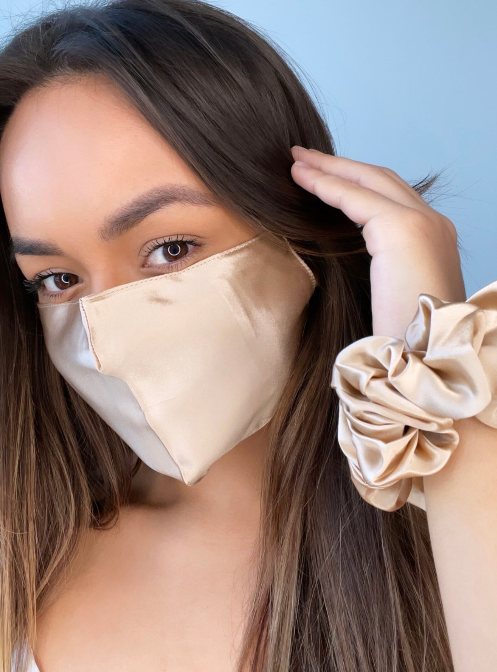Silk Face Mask UK White Silk Wedding Mask 22 Momme - Etsy Singapore