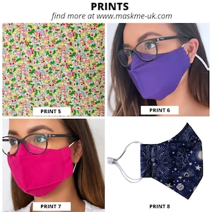 Best Face Mask for Glasses - Reusable Anti-fog Face Mask - 100% Cotton ...