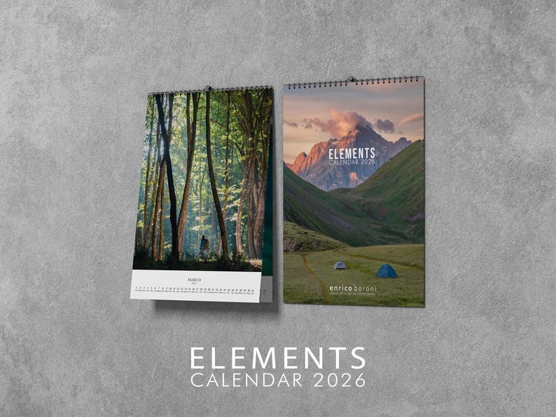 Wall Calendar 2026, Nature Photography: "elements" - Minimalist ...