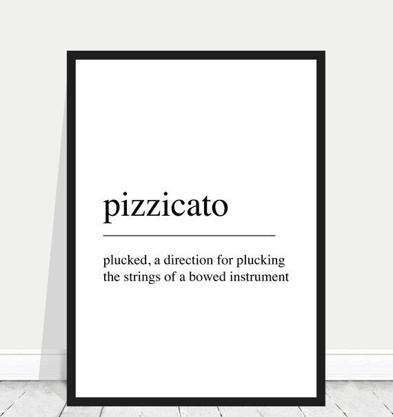 Pizzicato Definition / Pizzicato Printable / Pizzicato Instant - Etsy