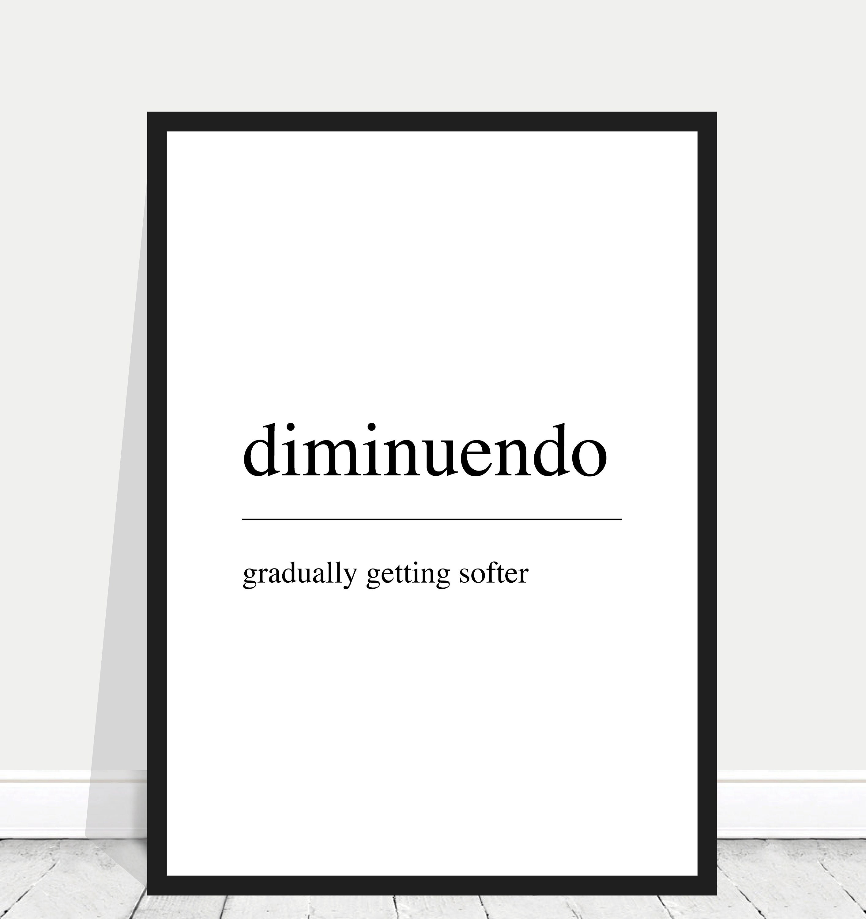 Diminuendo Definition / Diminuendo Printable / Diminuendo Instant ...