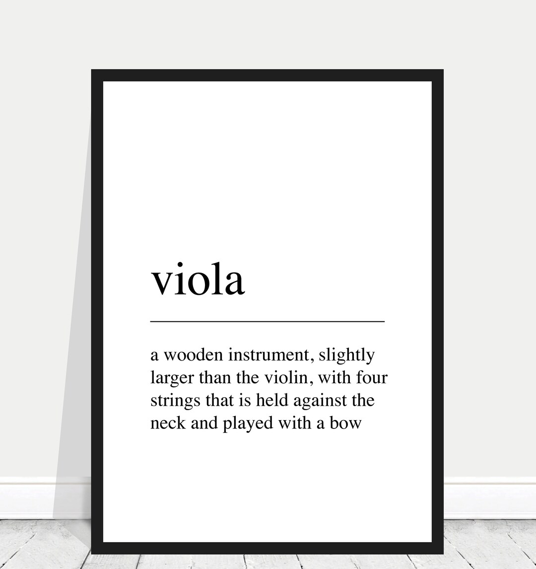 Viola Definition / Viola Printable / Viola Instant Download / Viola ...