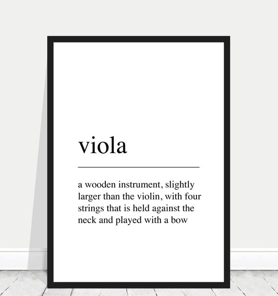 Viola Definition / Viola Printable / Viola Instant Download / - Etsy