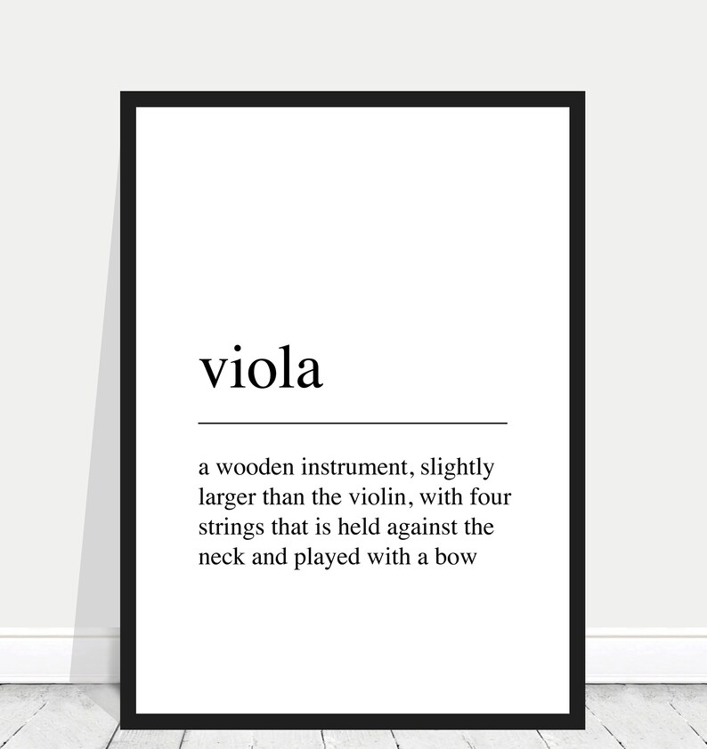 Viola Definition / Viola Printable / Viola Instant Download / Viola ...