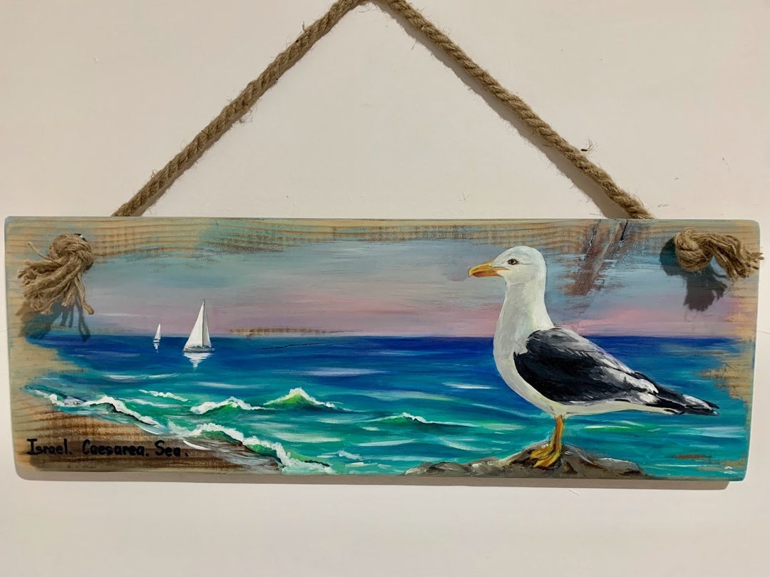 Seascape Painting. Original Acrylic Painting. Seascape Painting on a ...