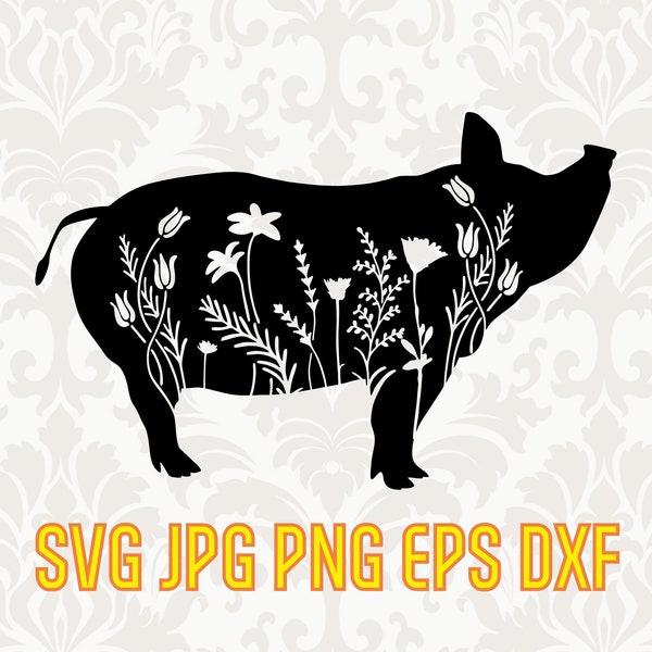 Pig Svg - Etsy