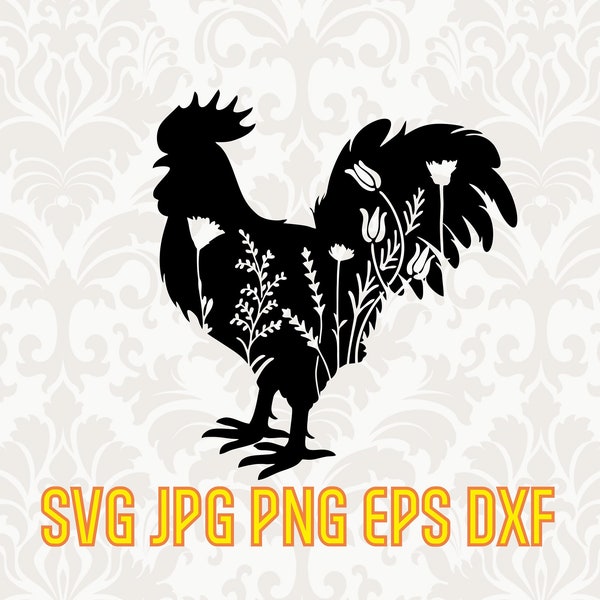 Rooster Svg - Etsy