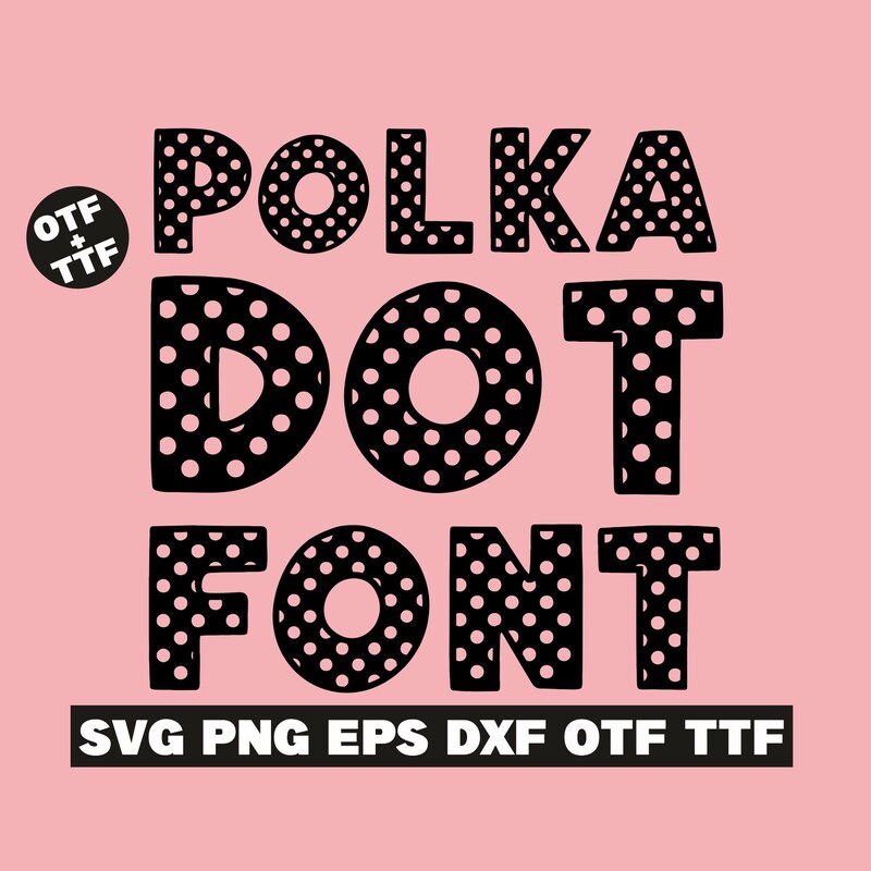 Dot Font - Etsy