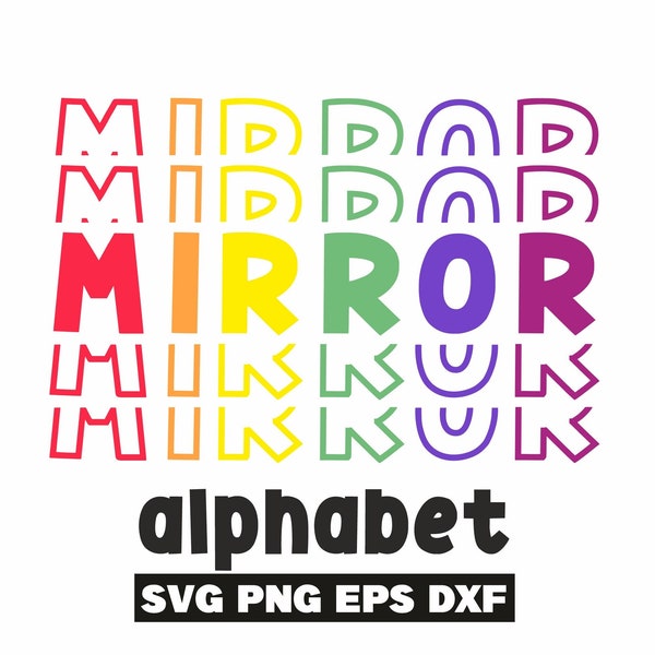 Mirror Letters - Etsy