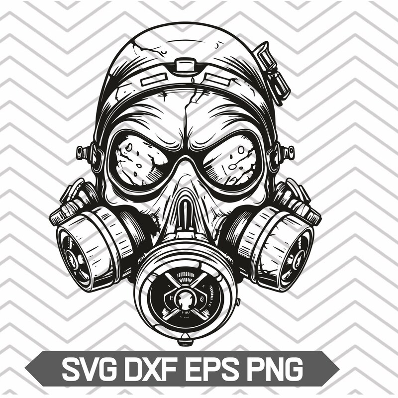 Gas Mask Svg - Etsy