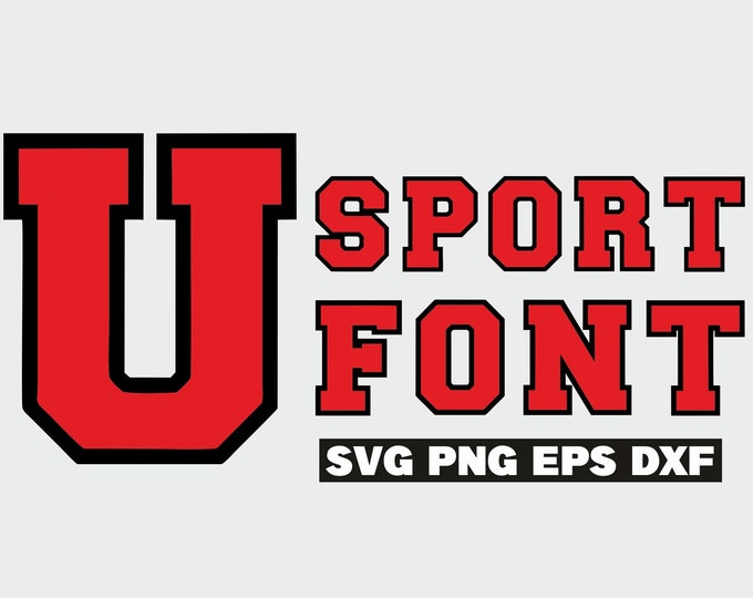 Modern Varsity Font SVG, Font SVG, Modern Fonts, Sports Font, Varsity Letters, Varsity Style ...