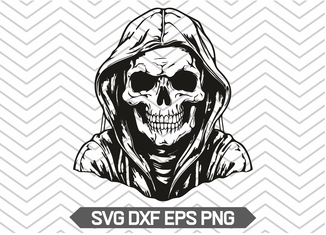 Skeleton Face Svg Skeleton in a Hoodie Svg Skull Clipart - Etsy UK