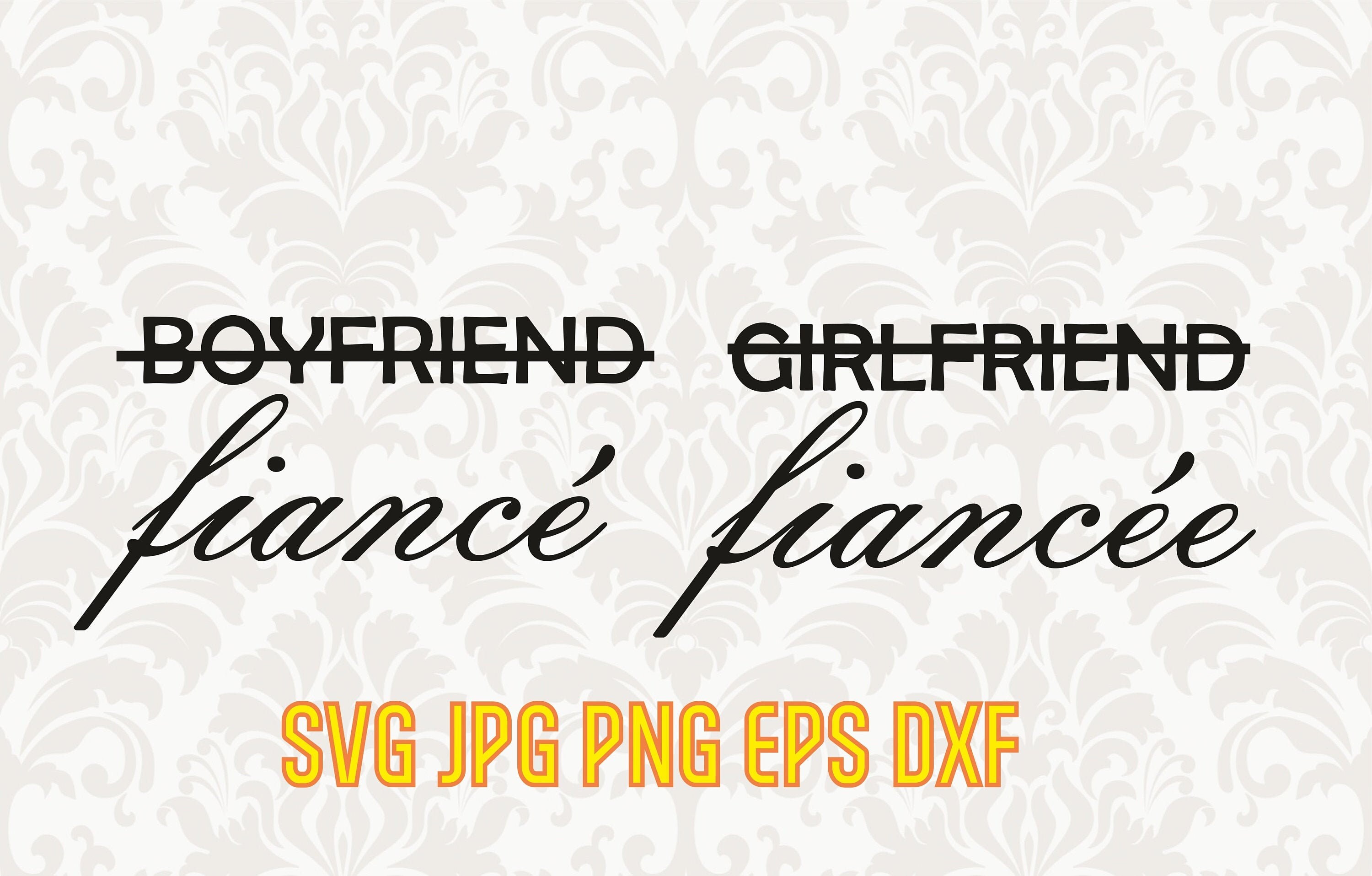 Wedding shirt svg fiance fiancee sign engagement clipart | Etsy