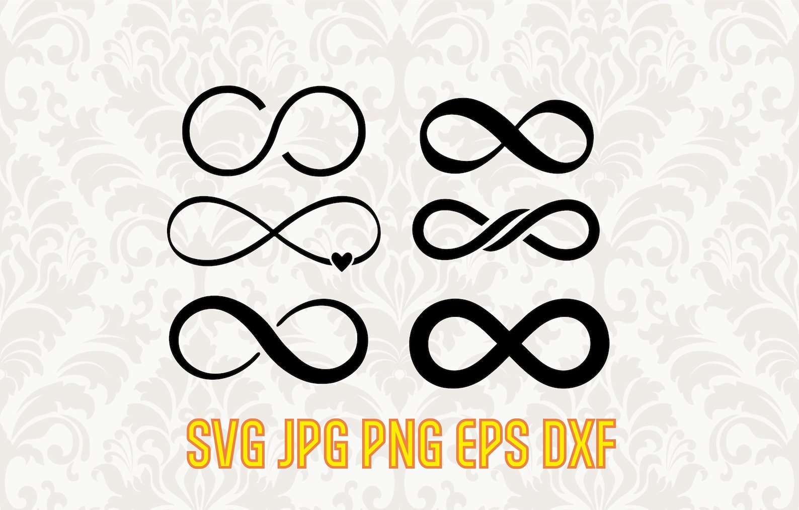 Infinity Symbol Svg Cut File Vector Love Infinity Silhouette | Etsy Canada