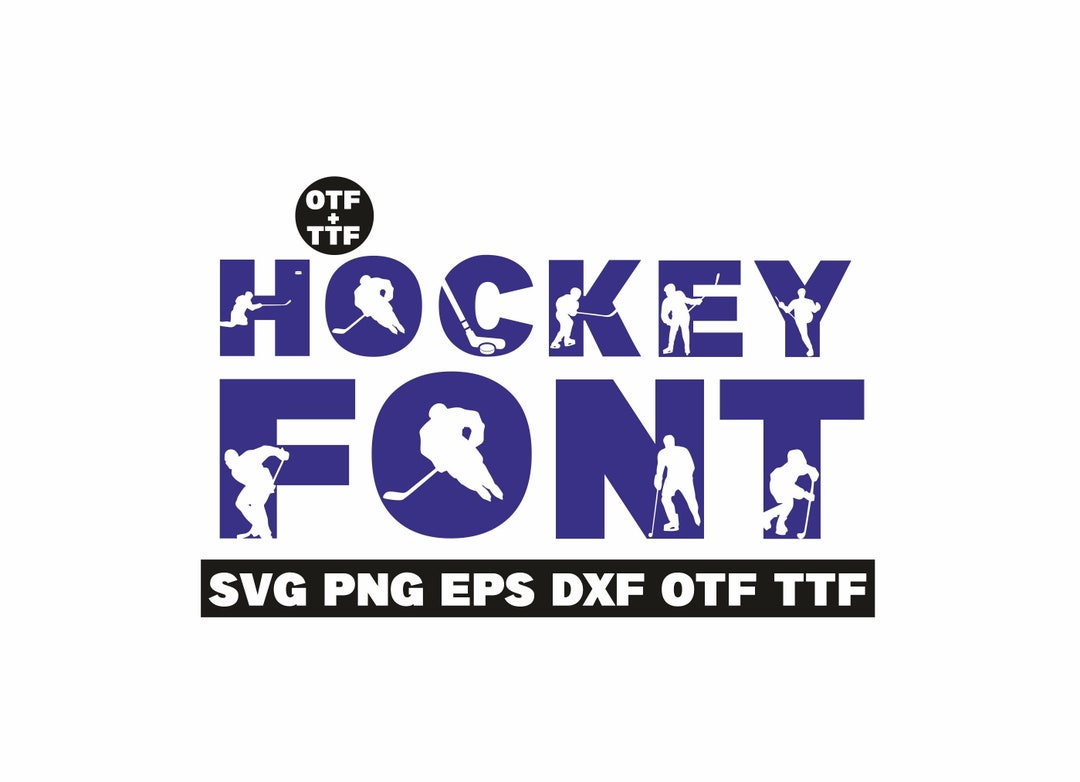 Hockey Svg, Ice Hockey Font, Hockey Letters, Sport Font Svg, Sports ...