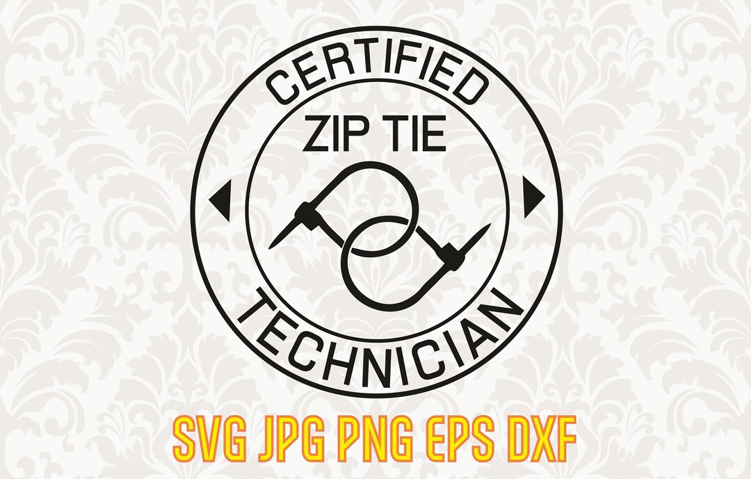 Certified Zip Tie Technician Svg, Empty Gas Tank Svg, Car Decal Svg ...