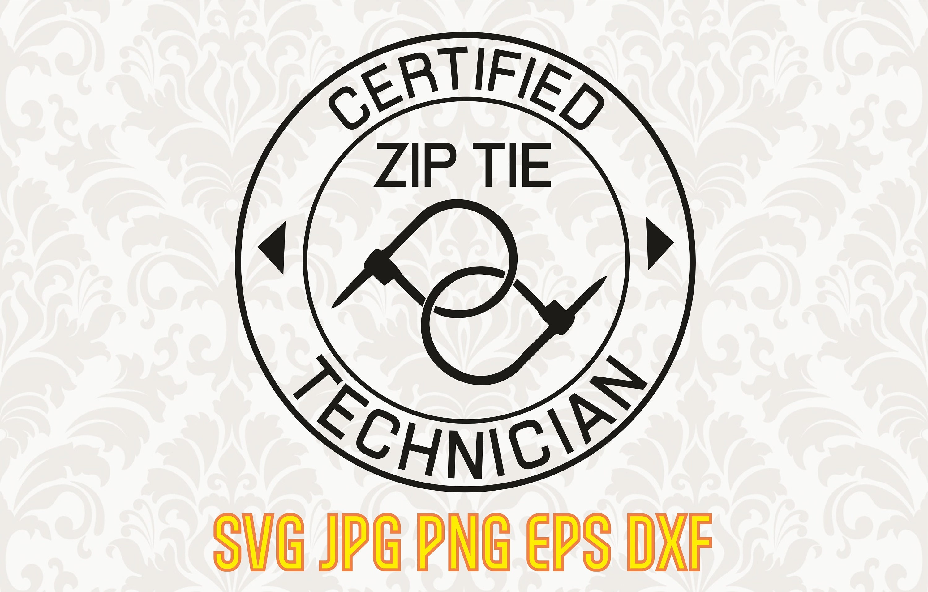 Certified Zip Tie Technician Svg Empty Gas Tank Svg Car - Etsy