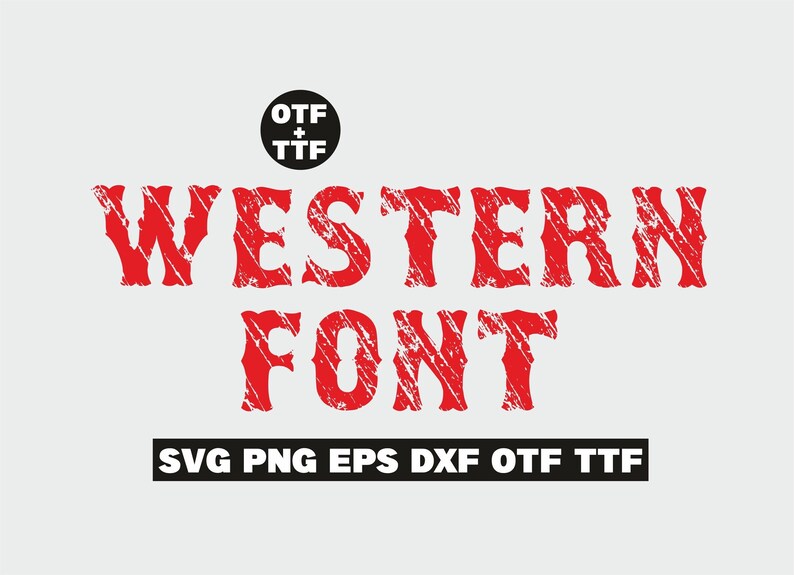 Western Font Svg Distressed Font Distressed Alphabet Cowboy - Etsy Israel