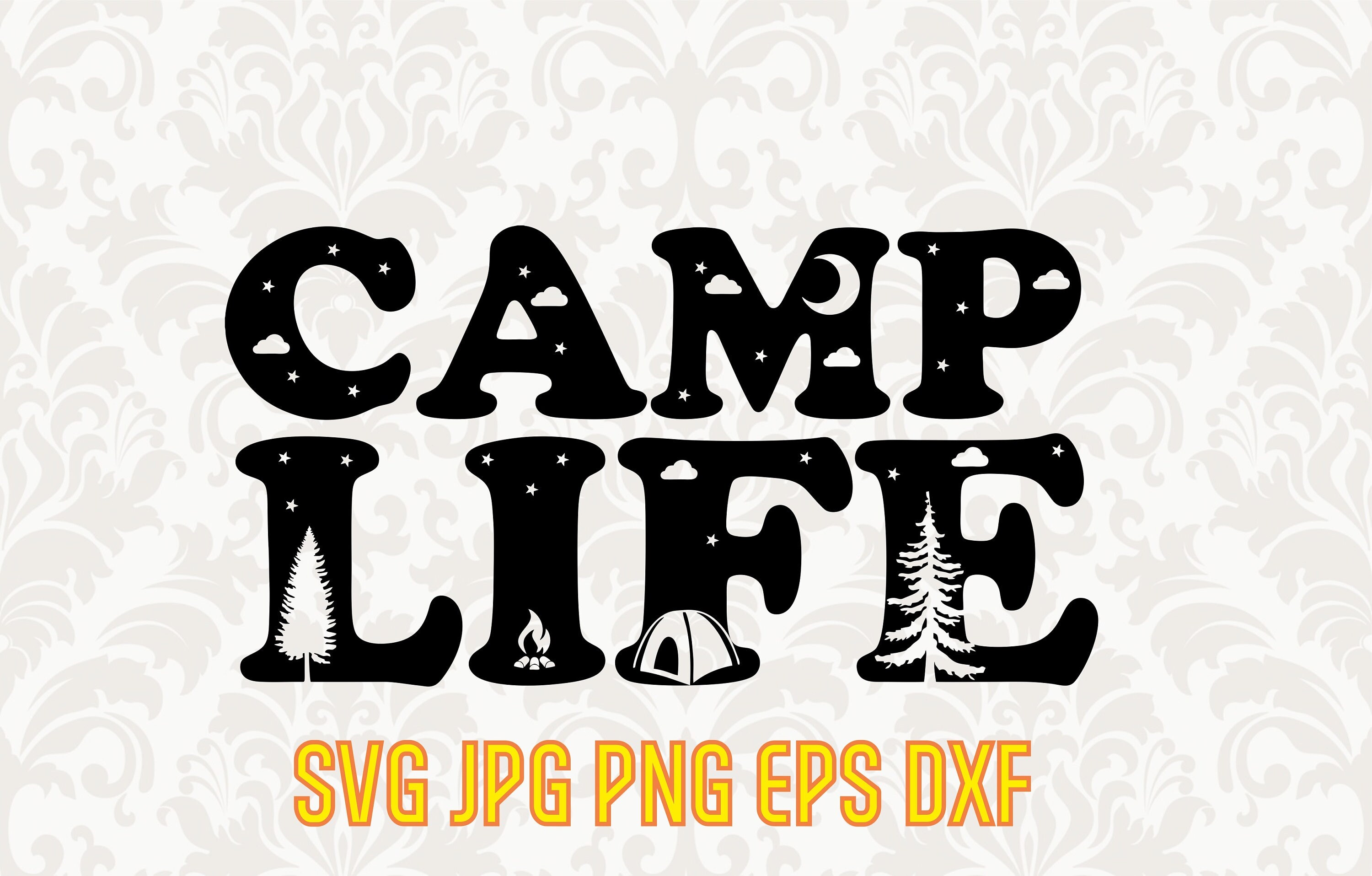 Camp Life Svg Camping Svg Happy Camper Png Camping Life Etsy