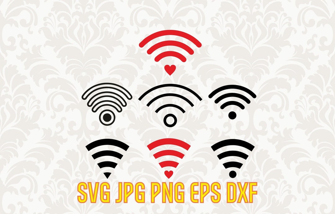 Wifi Svg, Wifi Sign Svg, Wi-fi Signal Logo, Internet Connection Svg - Etsy