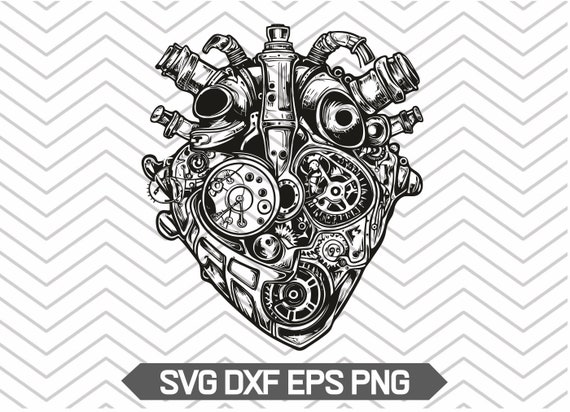 Steampunk Human Heart