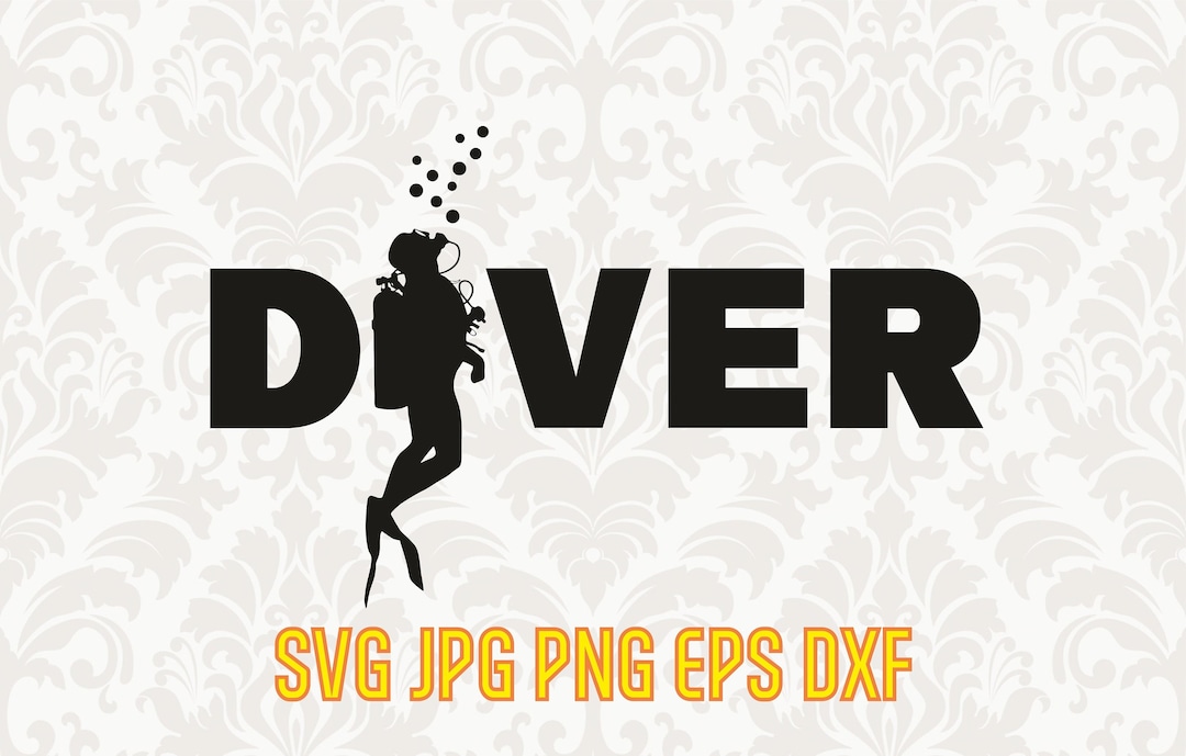 Scuba Diver Svg, Vector Diving Png, Diver Clipart, Underwater Svg ...