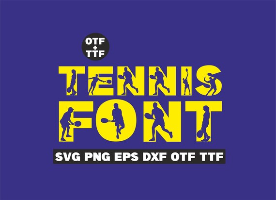 Tennis Svg Tennis Font Tennis Alphabet Sport Font Svg | Etsy Australia
