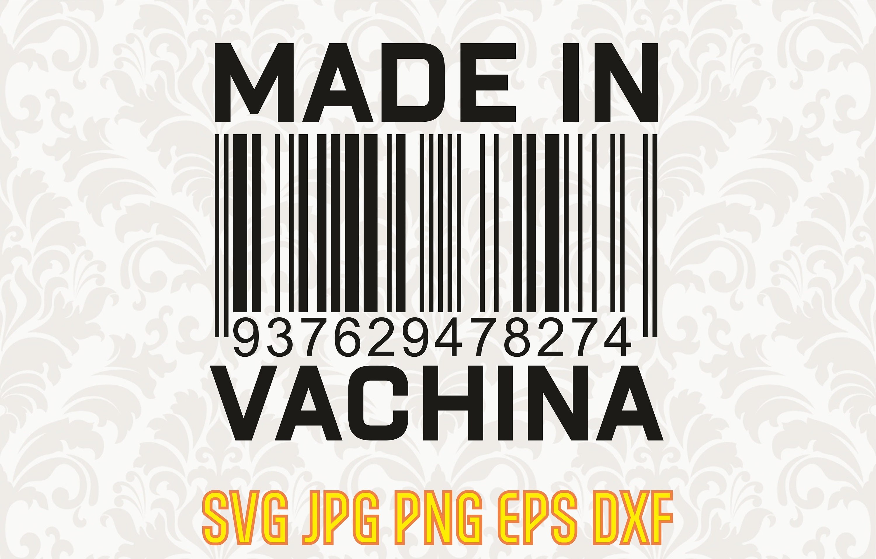 Made in Vachina Svg Baby Shower Gift Funny Onesie Svg Baby | Etsy