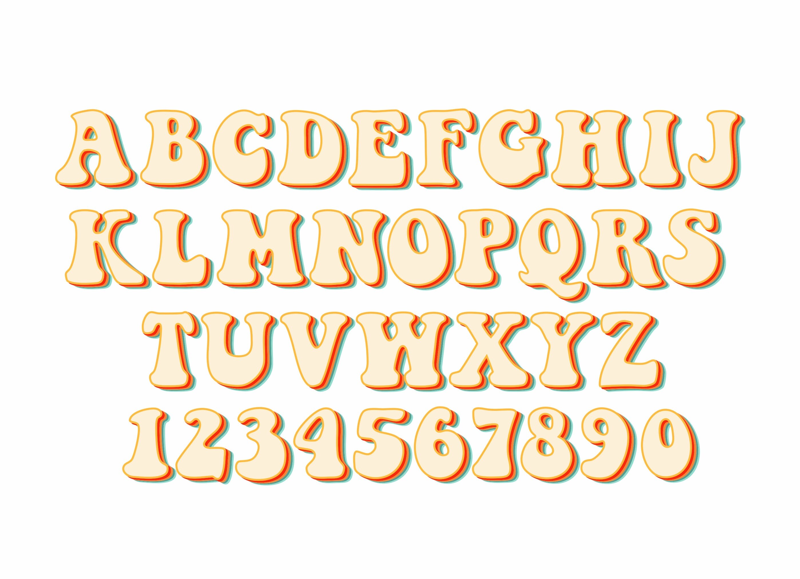 Retro Font Svg Retro Svg Retro Alphabet Vintage Font - Etsy Australia