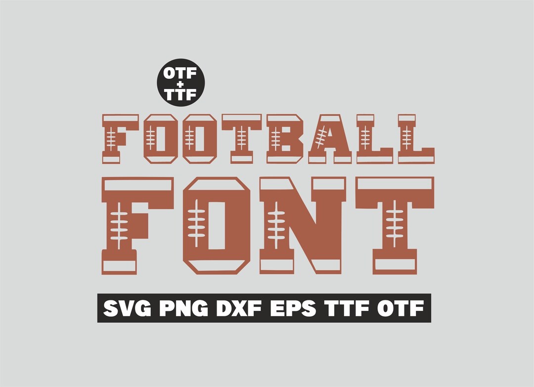 American Football Font Svg, Football Alphabet, Football Letters ...