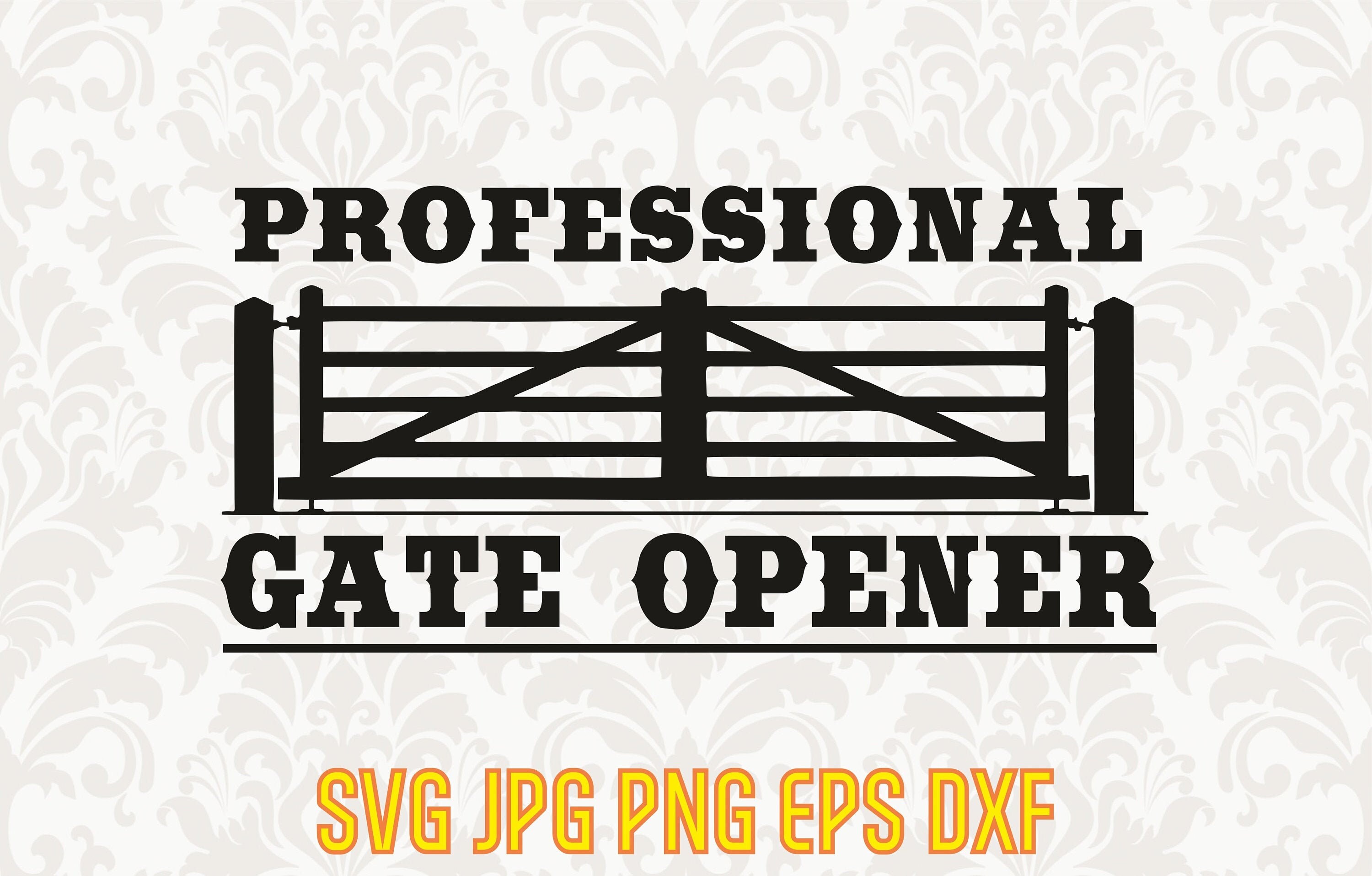 Professional Gate Opener Svg Security Guard Print Gate - Etsy Australia